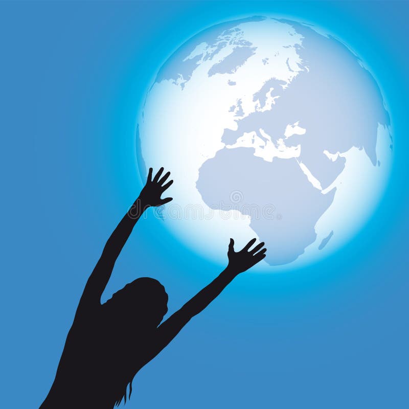 Mundo luminoso (vector) ilustración del vector. Ilustración de pintura ...