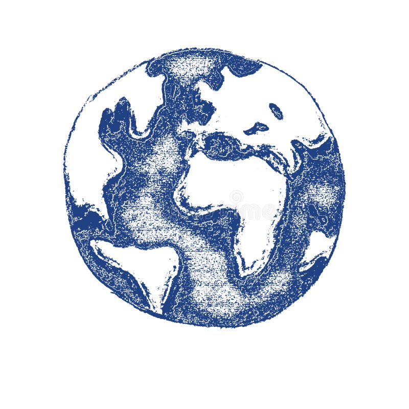 Mundo, Dibujado a Mano - Vector Ilustración del Vector - Ilustración de ...