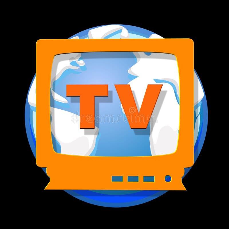 Mundo TV stock de ilustración. Ilustración de canales - 1513919
