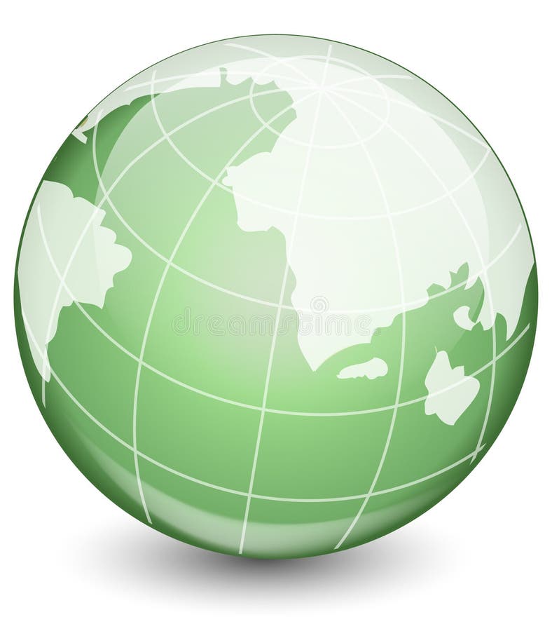 Mapa Político En Blanco De Australia Globo De La Tierra 3D Con El Mapa ...