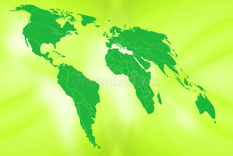 Mundo verde stock de ilustración. Ilustración de globo - 539479
