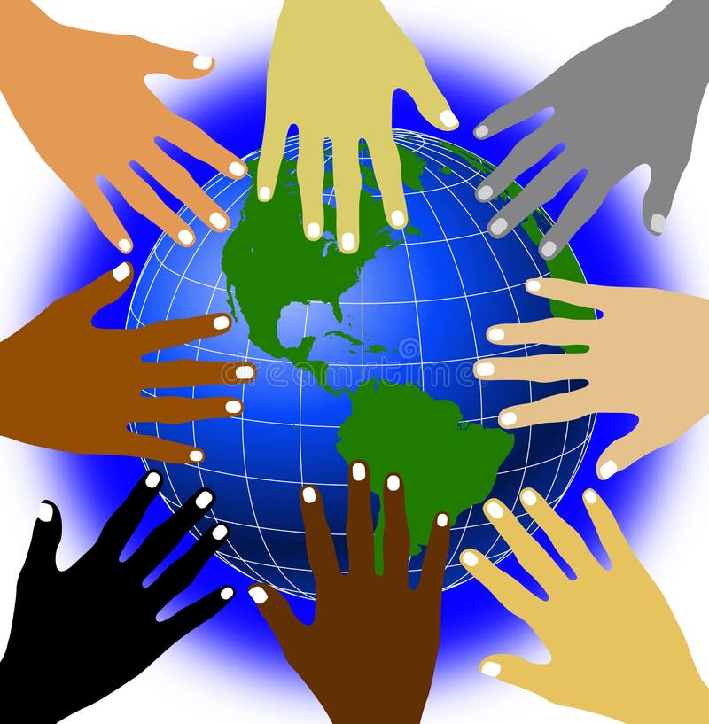 Diversidad en el mundo ilustración del vector. Ilustración de global ...