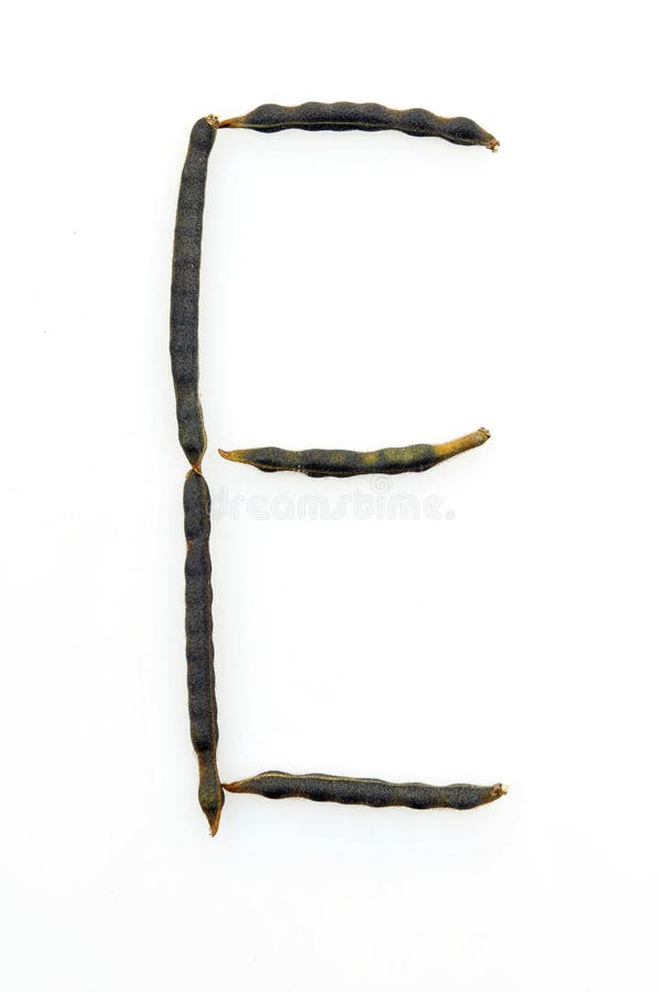 Mung Beans Do Letters on a White Background Stock Illustration ...