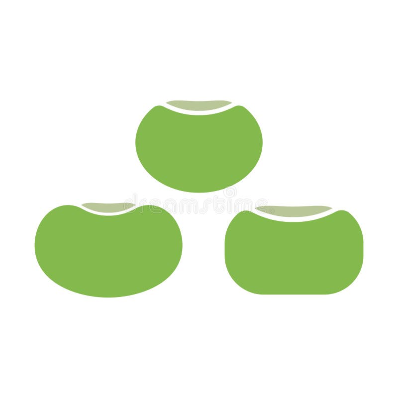 Mung Beans Logo Template Icon Stock Vector - Illustration of ingredient ...