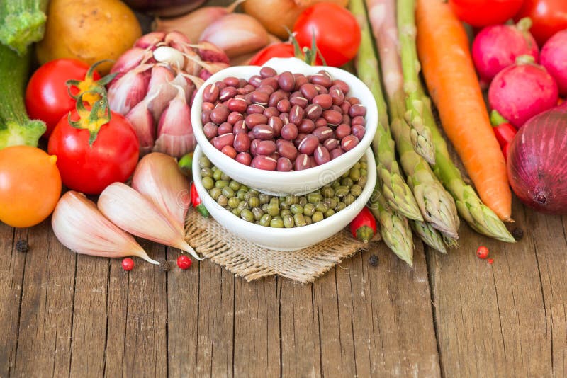 Mung beans and vegetables stock photo. Image of pepper - 44734716