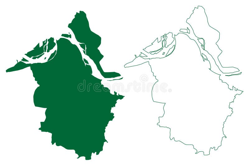 Munger District Bihar State, Division, Republic of India Map Vector ...