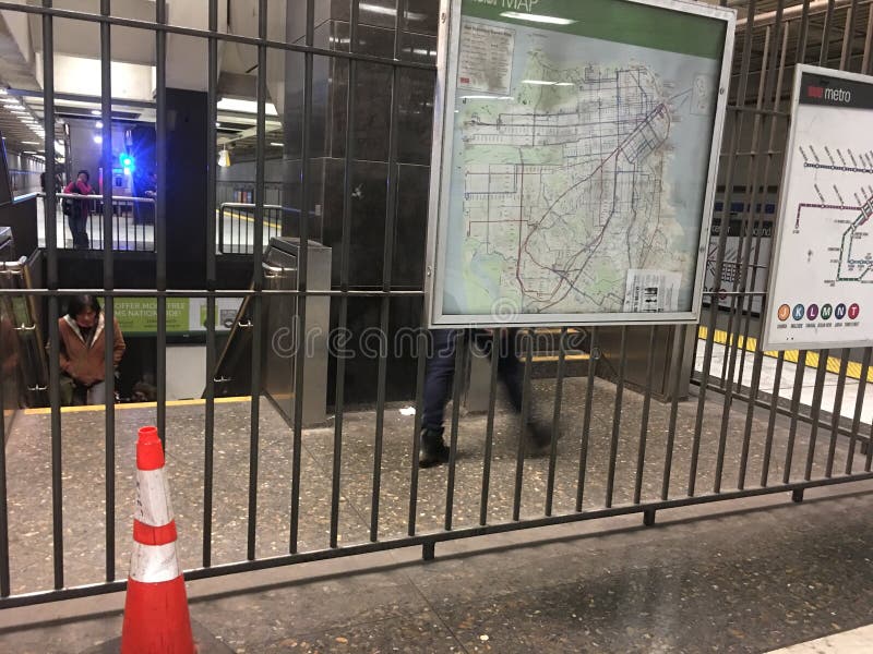 San Francisco`s MUNI Metro Subway Civic Center Station 11 Editorial ...
