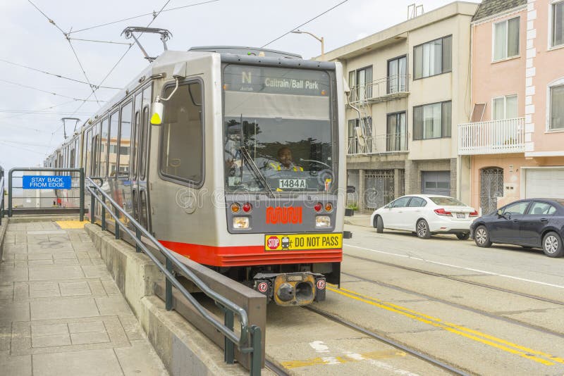 Muni Bus Train in San Francisco Editorial Stock Photo - Image of train ...