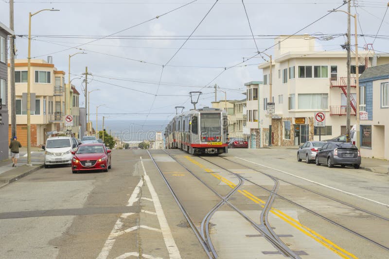 MUNI Train of San Francisco Editorial Stock Image - Image of francisco ...
