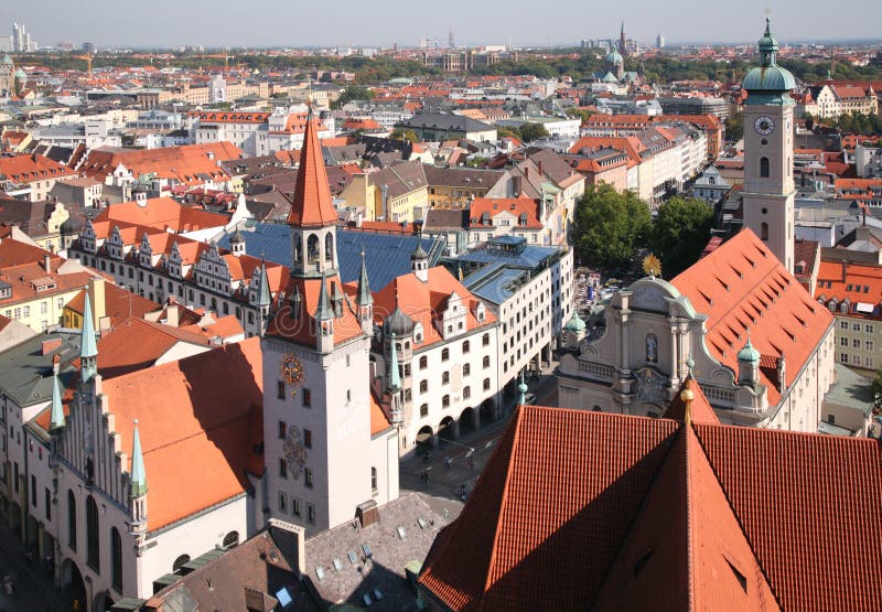 Munich cityscape stock image. Image of exterior, bavarian - 7091923