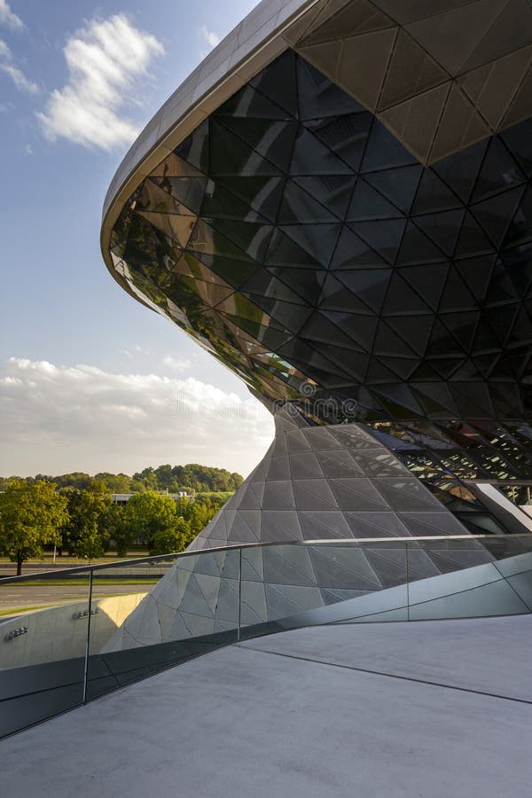Architectural Detail of the BMW Welt Building in Munich Editorial Stock ...