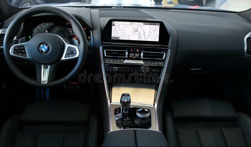BMW 840d - Luxurious, Comfortable and Modern Car Interior Editorial ...