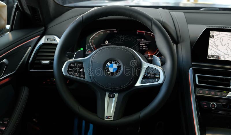 BMW 840d - Luxurious, Comfortable and Modern Car Interior Editorial ...