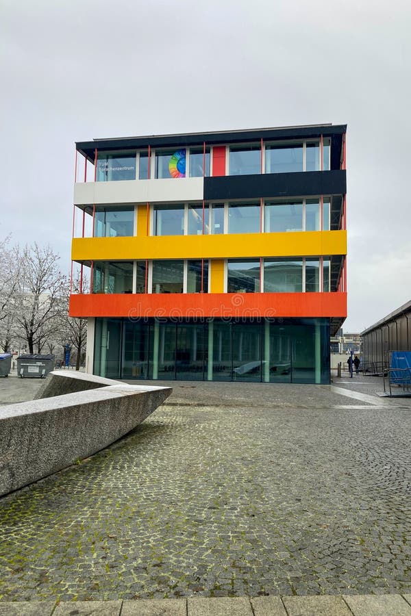 Frosty Morning in Campus of Munich Garching Technical University ...