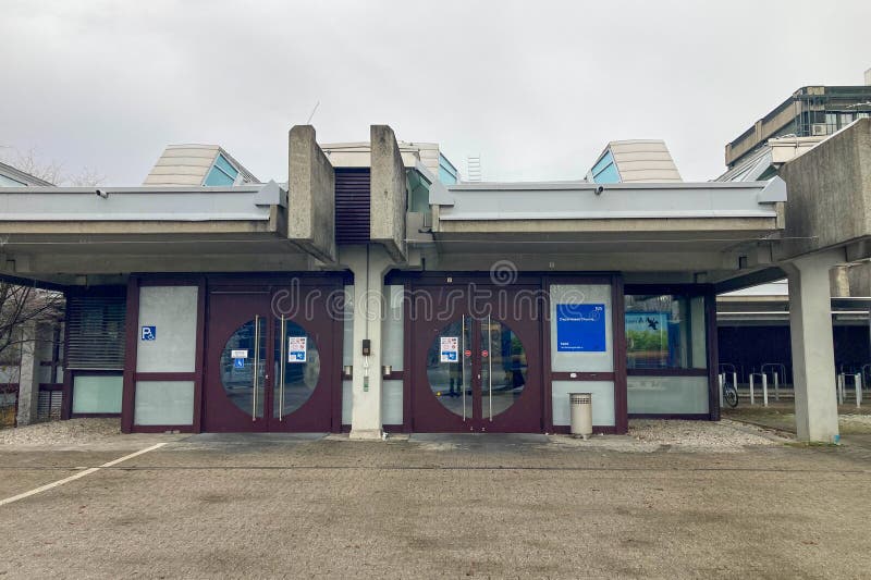 Frosty Morning in Campus of Munich Garching Technical University ...