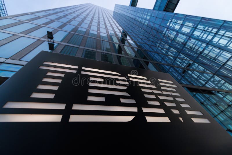 MUNICH, GERMANY - MAY 05, 2025: IBM Logo at Their European Headquartes ...