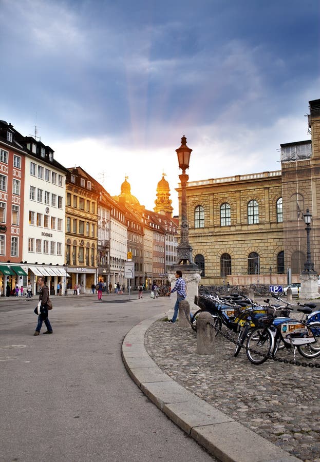 Munich, Germany - May 29. 2012: Max-Joseph-Platz Square in Munich ...