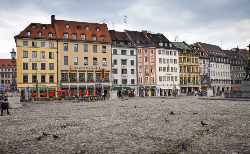 Munich, Germany - May 29. 2012: Max-Joseph-Platz Square in Munich ...
