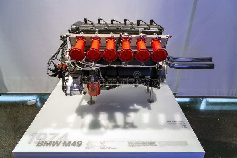 1974 BMW M49 Engine at the BMW Museum. Editorial Stock Photo - Image of ...