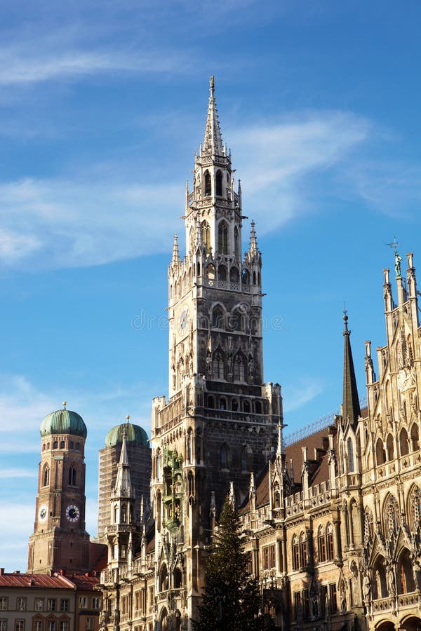 Munich Neues Rathaus stock photo. Image of hall, germany - 12899920