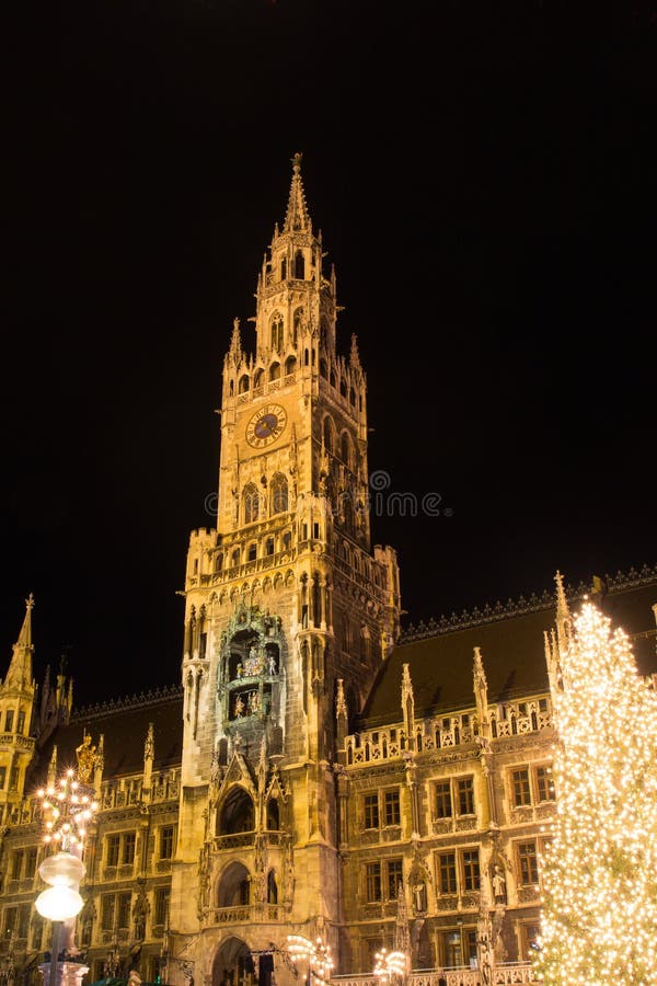 Munich at night stock image. Image of cityscape, full - 47369343