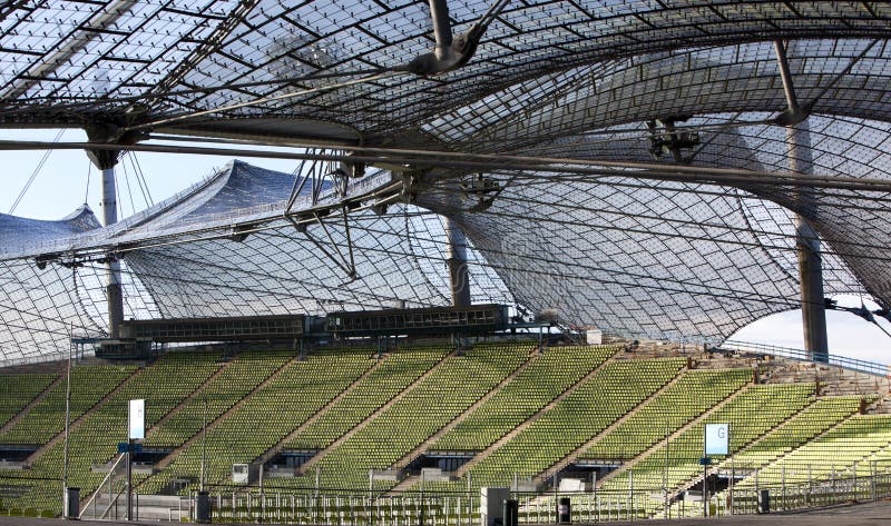 Munich Olympic stadium editorial stock image. Image of ground - 18297779