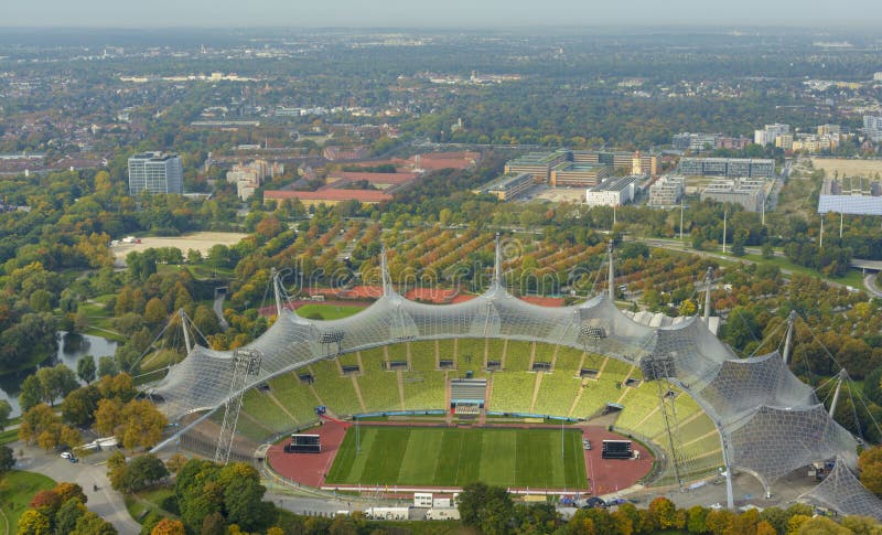 Munich Olympic Stadium editorial stock image. Image of munchen - 100949804