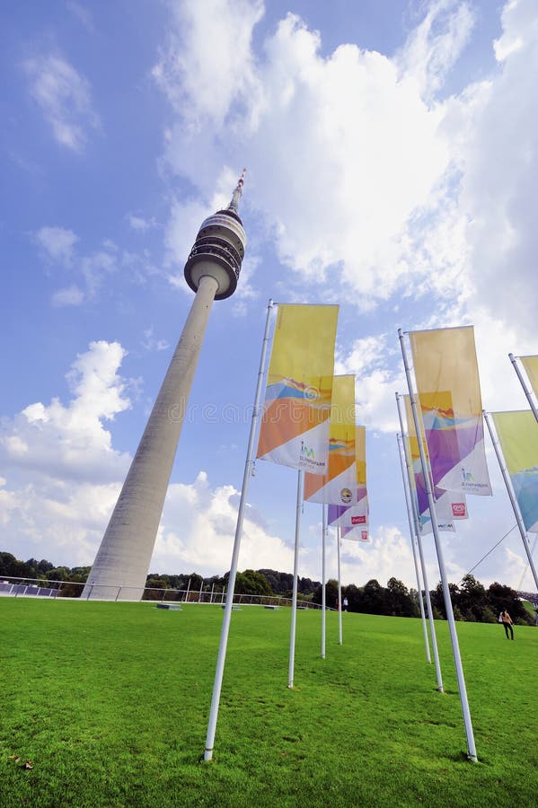 Munich Olympic Tower editorial stock photo. Image of munich - 45464658
