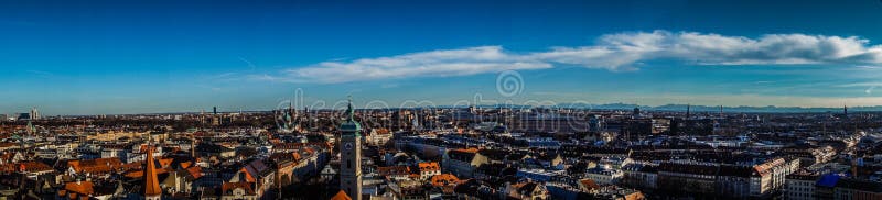 Munich panorama stock photo. Image of history, clouds - 41888804