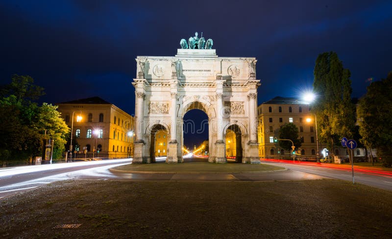 Munich Siegestor Monument editorial image. Image of siegestor - 109216400