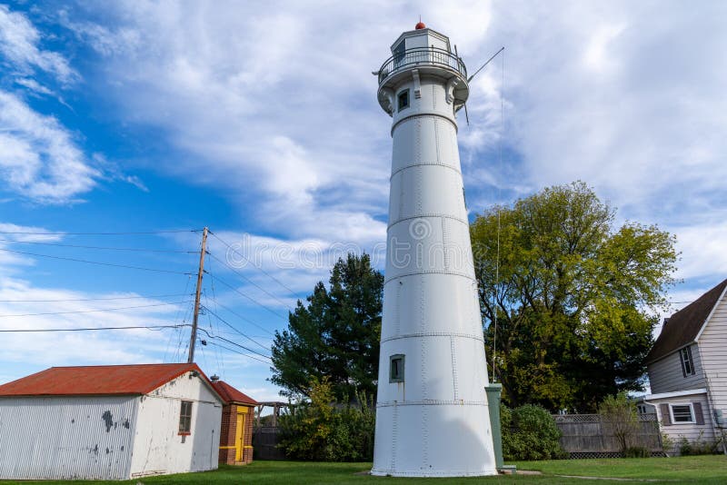 Munising Front Range Lighthouse on Lake Superior on the Upper Peninsula ...