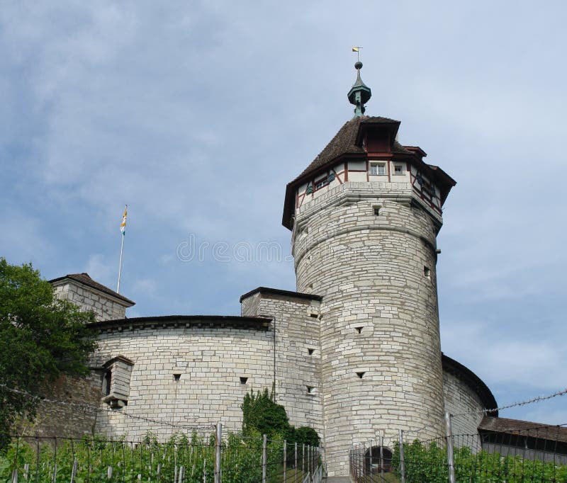Munot Castle stock photo. Image of swiss, canton, circular - 4213688