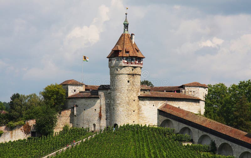 Munot Castle in Switzerland Stock Image - Image of medieval ...