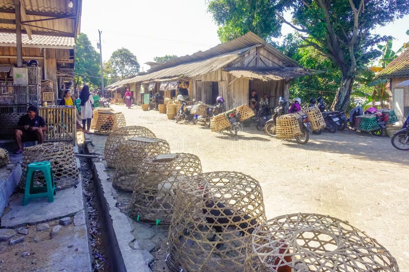 Muntilan , Central Java, Indonesia , 05.22.2023 Traditional Market ...