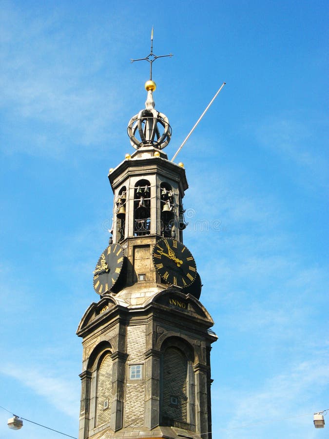 The Munttoren (Mint Tower) in Amsterdam, Netherlands, is a Historic ...