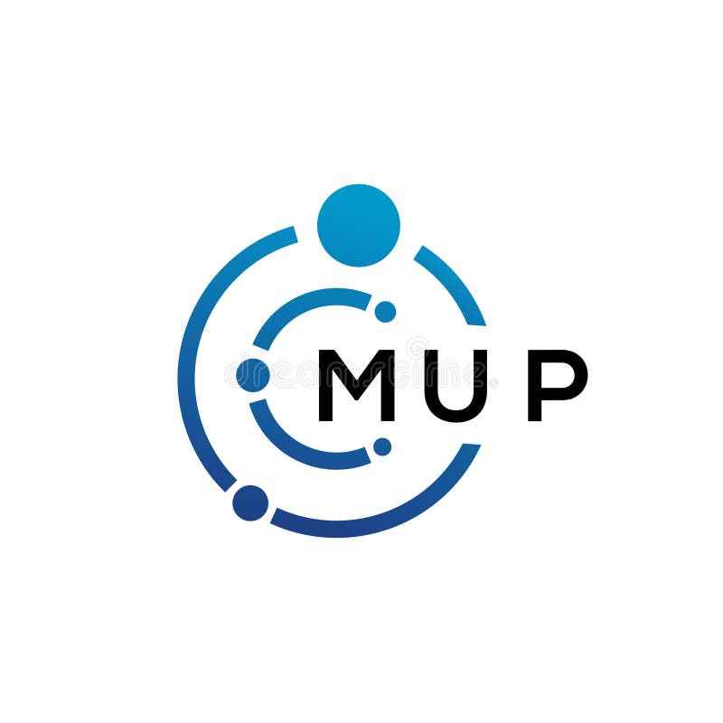 MUP Letter Technology Logo Design on White Background. MUP Creative ...