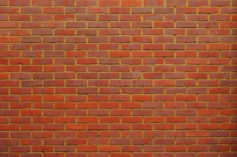 Mur Avec Les Briques Rouges Photo stock - Image du murs, orange: 13853418