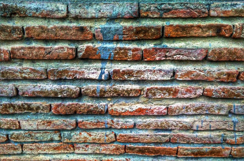 Mur De Briques De Couleur, Maçonnerie Multicolore Fond D'arc-en-ciel ...