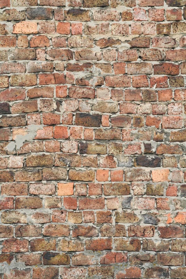 Mur de briques rouge. image stock. Image du pierre, construction - 10518515