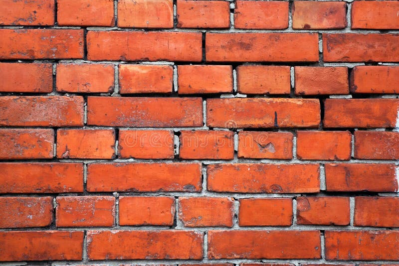 Mur de briques rouge photo stock. Image du ciment, gris - 19471434