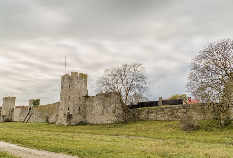Mur de Visby image stock. Image du monde, médiéval, beauté - 33372707
