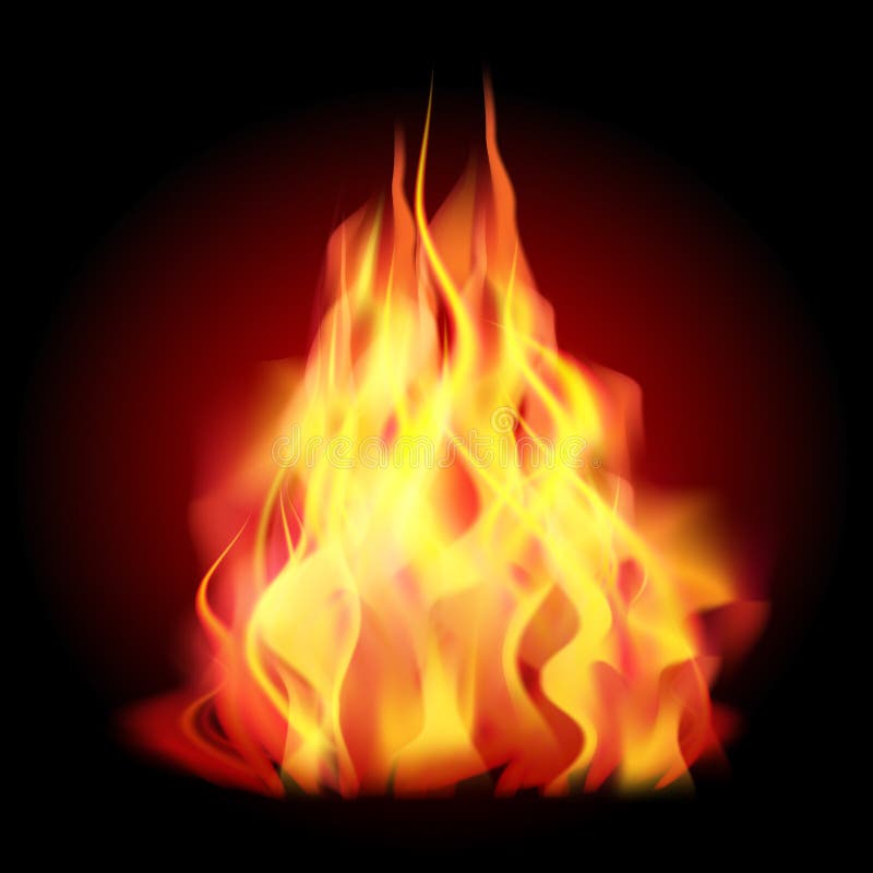 Flamme Réaliste Flammes Rouges De Feu D'aérolithe Effet De Torche ...