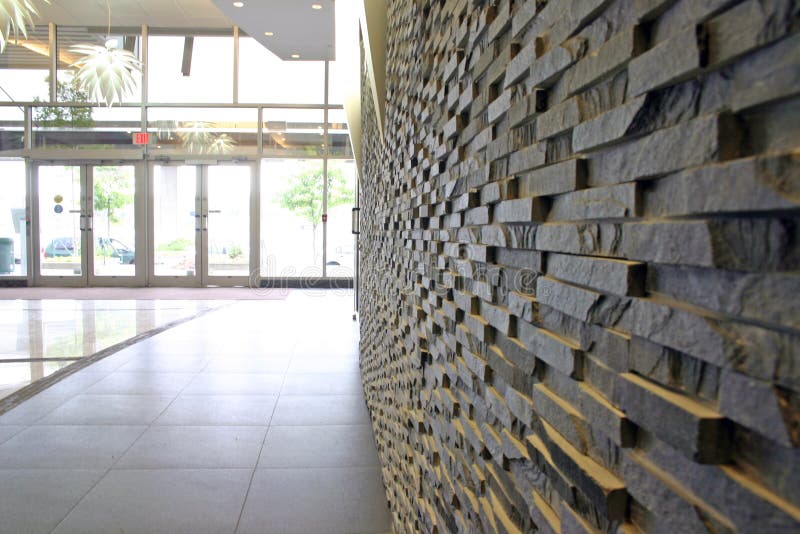 Mur En Pierre Dans La Construction Moderne Image stock - Image du ...