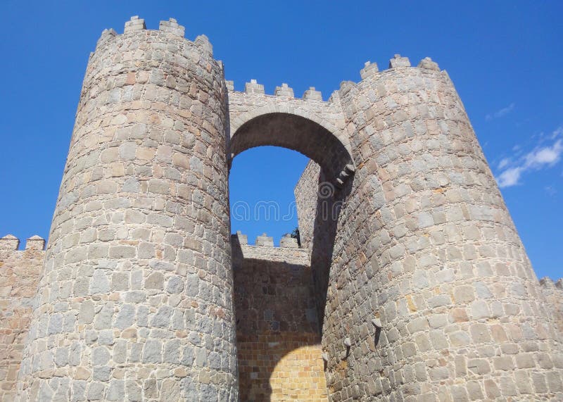 Mur Médiéval Espagne D'Avila Photo stock - Image du avec, panorama ...