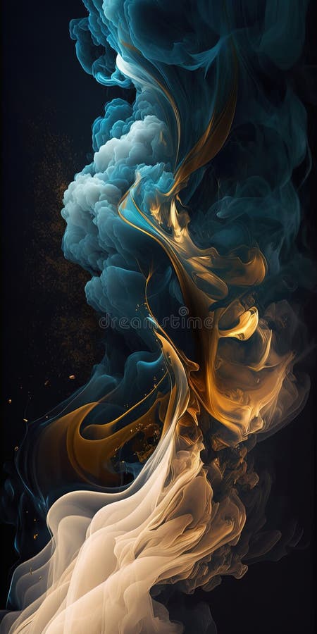 Mural Abstract Background, Smoke Motion Wallpaper. Generative Ai Stock ...