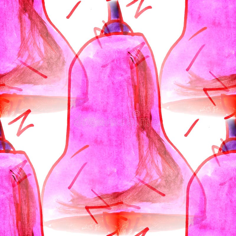 Mural Background Seamless Bell Pattern Texture Stock Illustration ...