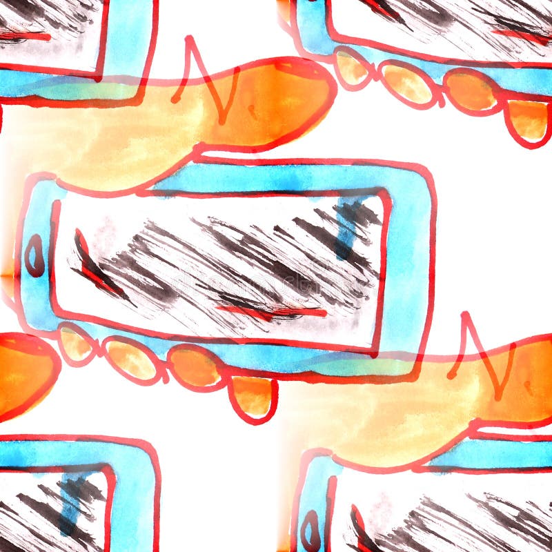 Mural Background Seamless Remote, Hand Pattern Background Tex Stock ...