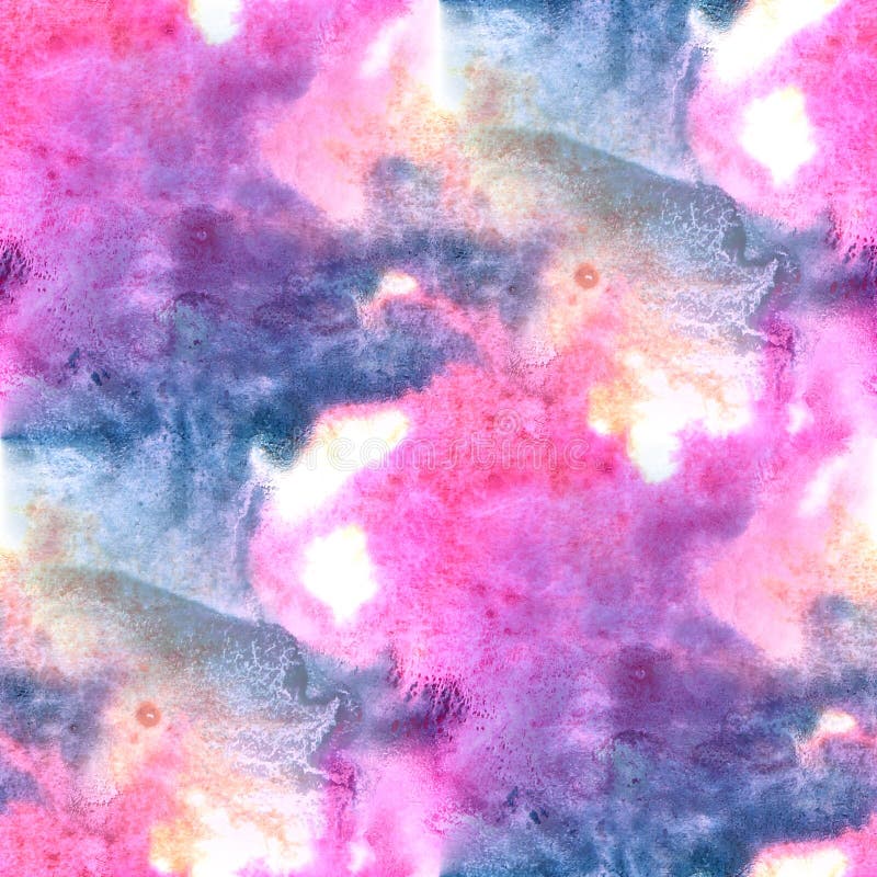 Mural Blue, Pink Background Seamless Pattern Stock Illustration ...