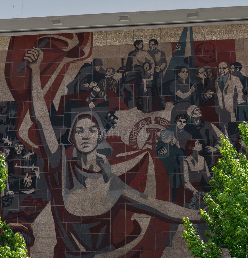 Mural about Communism in the Second World War between Germany and ...