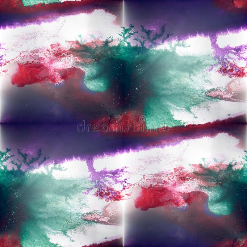 Mural Marsh, Lilac, Red Seamless Pattern Stock Illustration ...